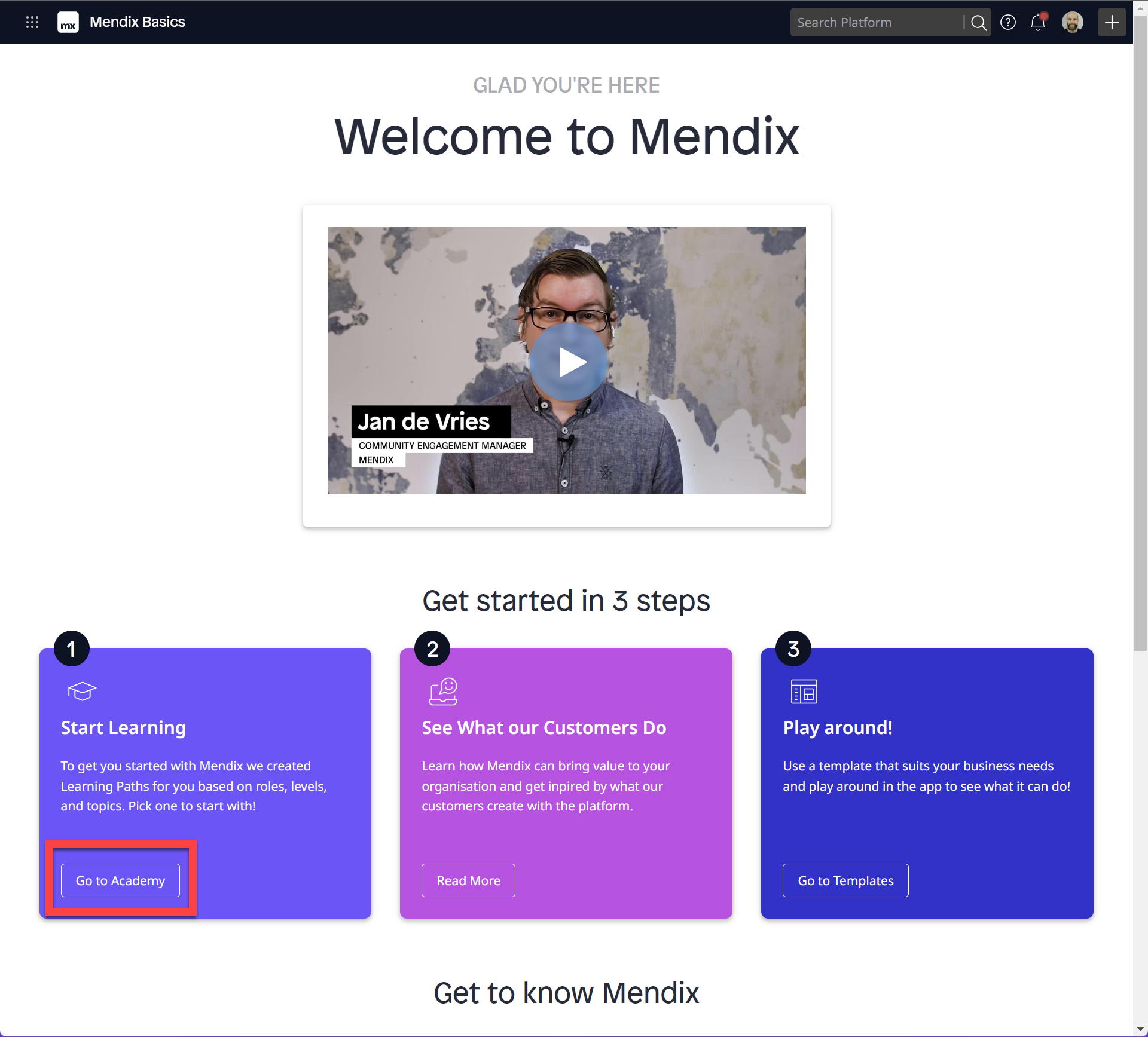 Mes 1ers pas avec Mendix – Go Make It